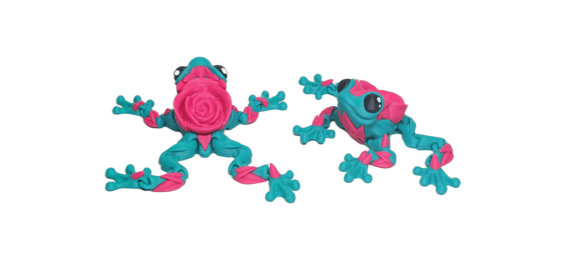 Articulated Rose Frog Toy - 3DPRINTHIVE